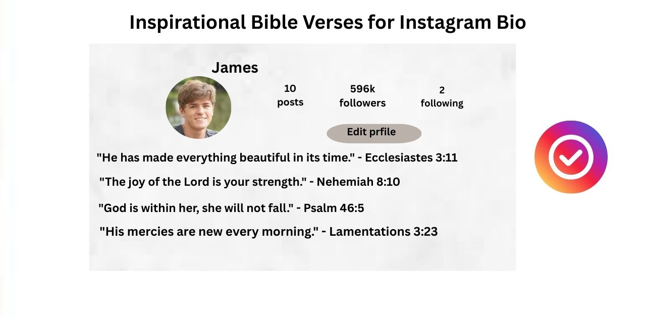 Bible Verses for Instagram Bio